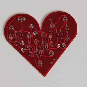 Flashing LED Heart Kit for Anyone Interested in Electronics, Science ...