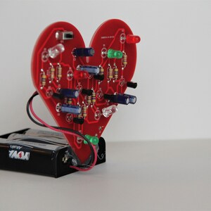 Flashing LED Heart Kit for Anyone Interested in Electronics, Science ...