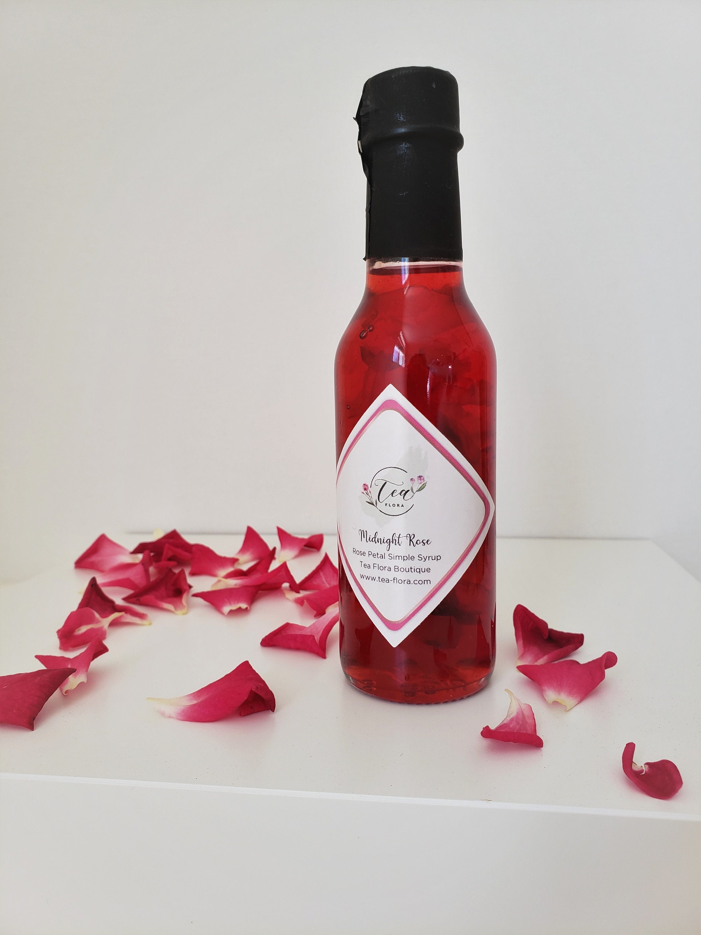 Midnight Rose Syrup with Real Rose Petals Concentrate | Etsy