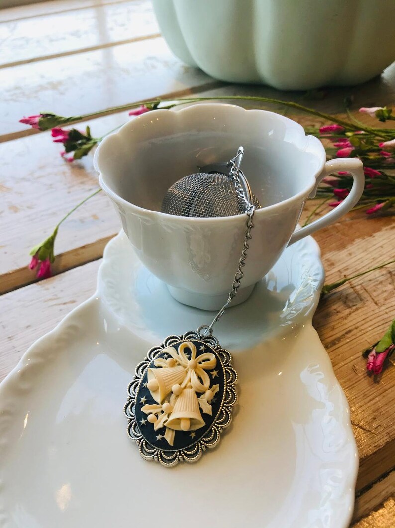 Tea Infuser Mesh Stainless Ball Cameo birthday - Etsy