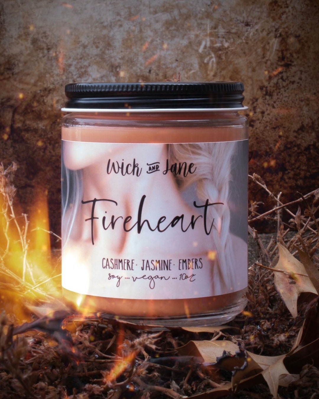 FIREHEART Throne of Glass Inspired Woodwick Soy Candle - Etsy