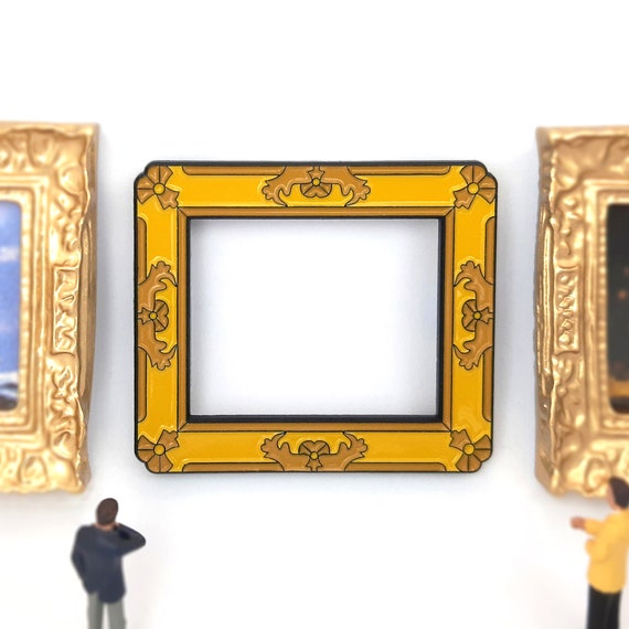 Art Gallery Frame Pin Frame Your Pins Within an Enamel Pin | Etsy