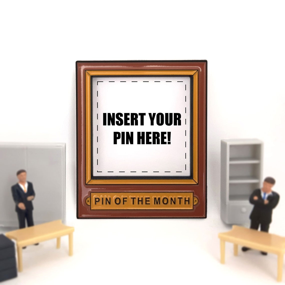 Pin (employee) of the Month Enamel Pin | Frame Your Pins in Another Pin ...