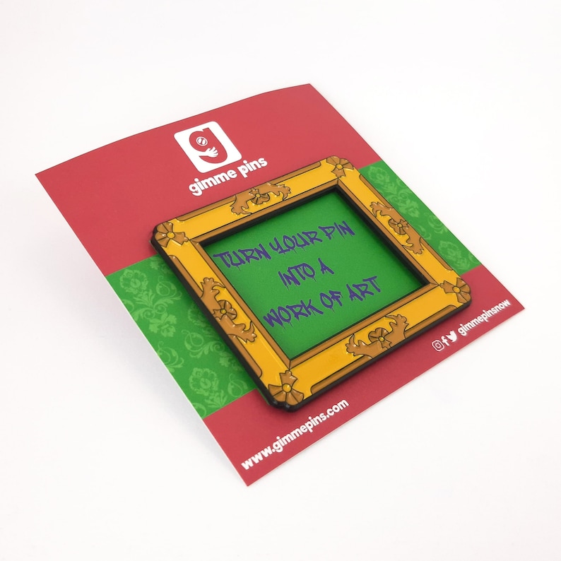 Art Gallery Frame Pin Frame Your Pins Within an Enamel Pin - Etsy