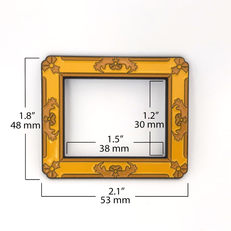 Art Gallery Frame Pin Frame Your Pins Within an Enamel Pin - Etsy