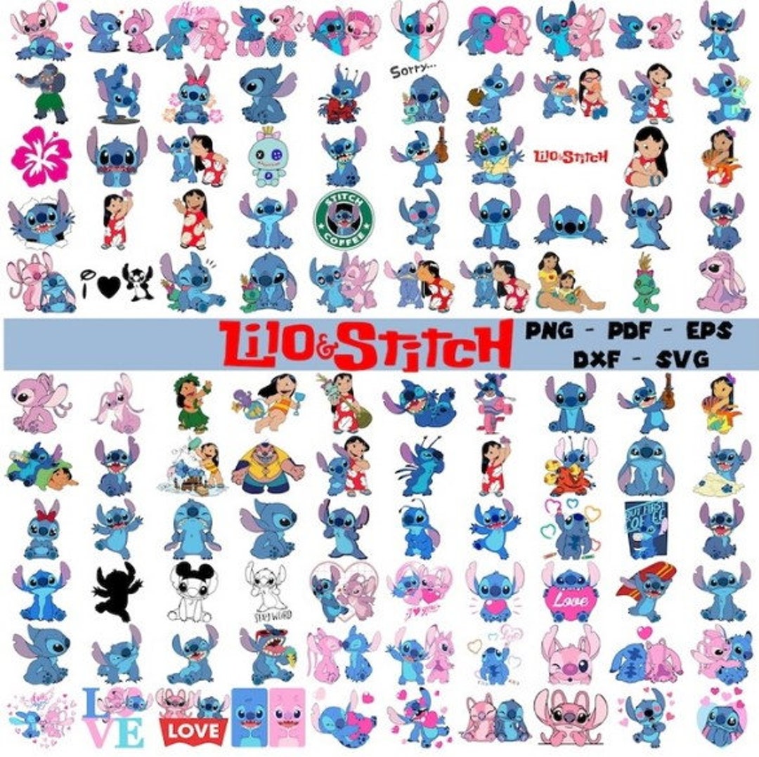 Stitch Bundle, Stitch Clipart, Stitch Svg, Stitch Png, Lilo and Stitch ...