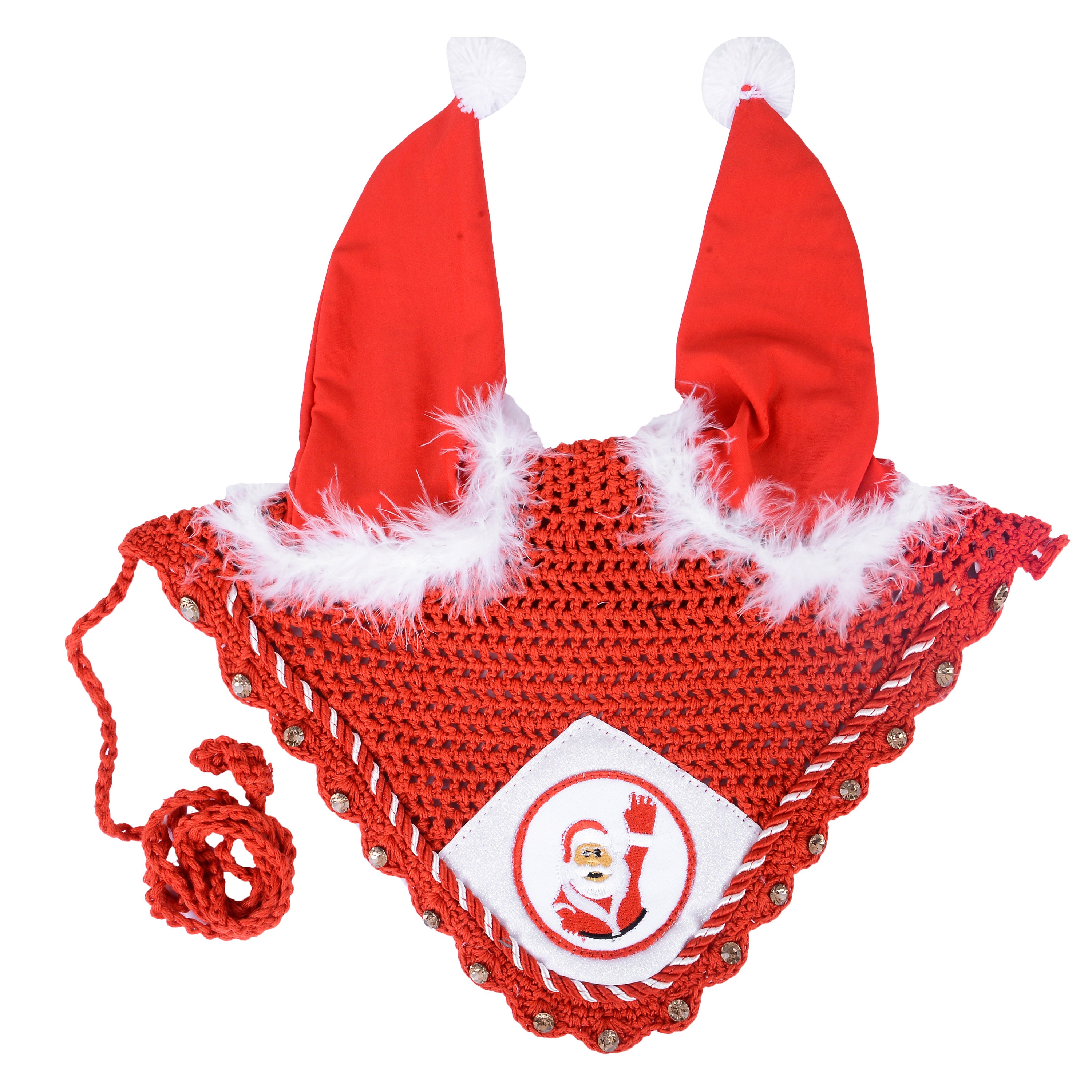 Christmas Ear Bonnet / Horse Ears Santa Claus Fly Veil | Etsy UK