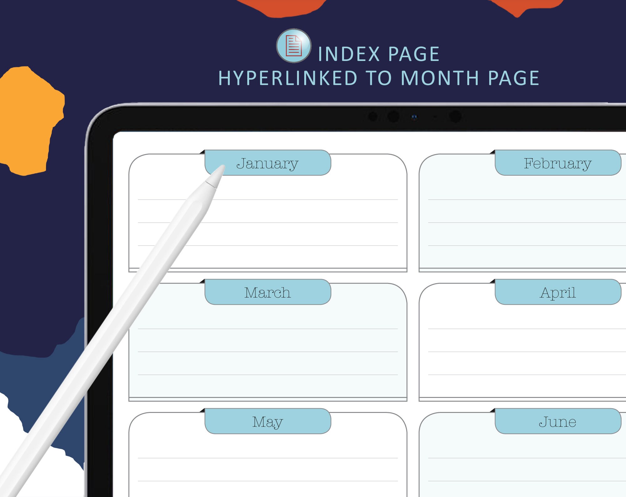 Lined Daily Dated Digital Notbook Journal Planner | Etsy