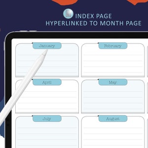 Blank Digital Notbook Landscape Goodnotes Notability iPad - Etsy