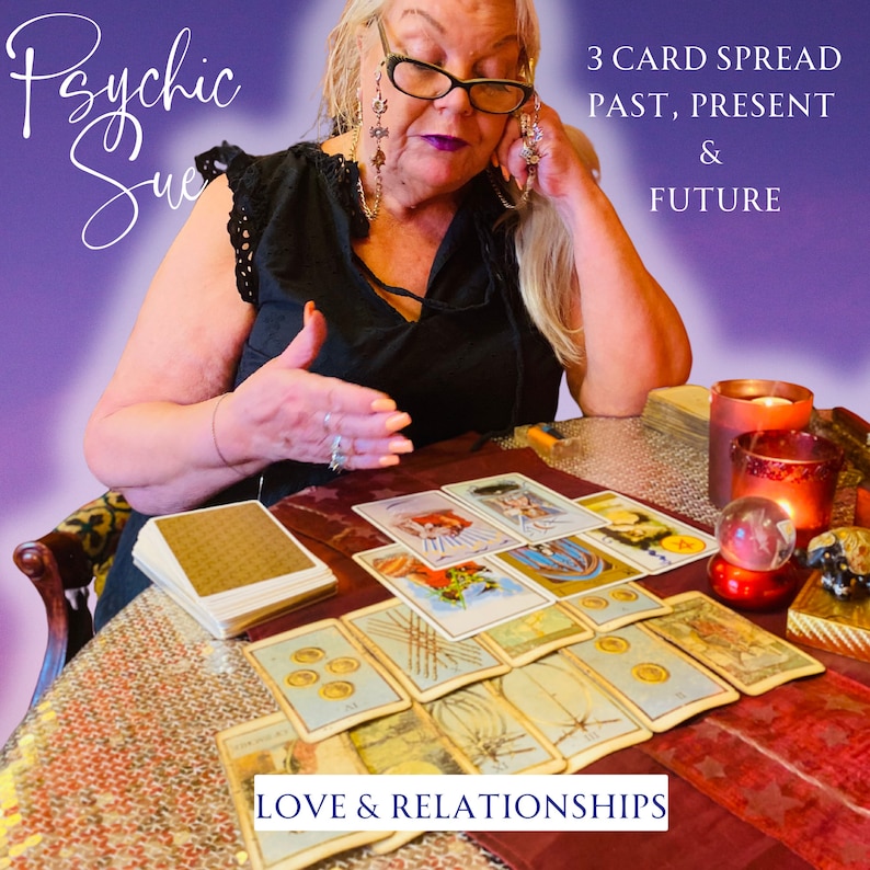 Love & Relationship 3 CARD SPREAD Tarot Card Reading Video Tarot Reading Psychic Predictions ...