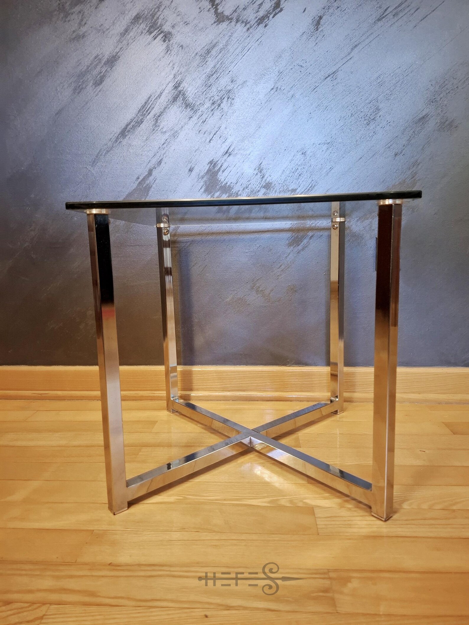 Gebra Hyatt Regency Coffee Table: 1980s Chromed Steel Side Table - Etsy