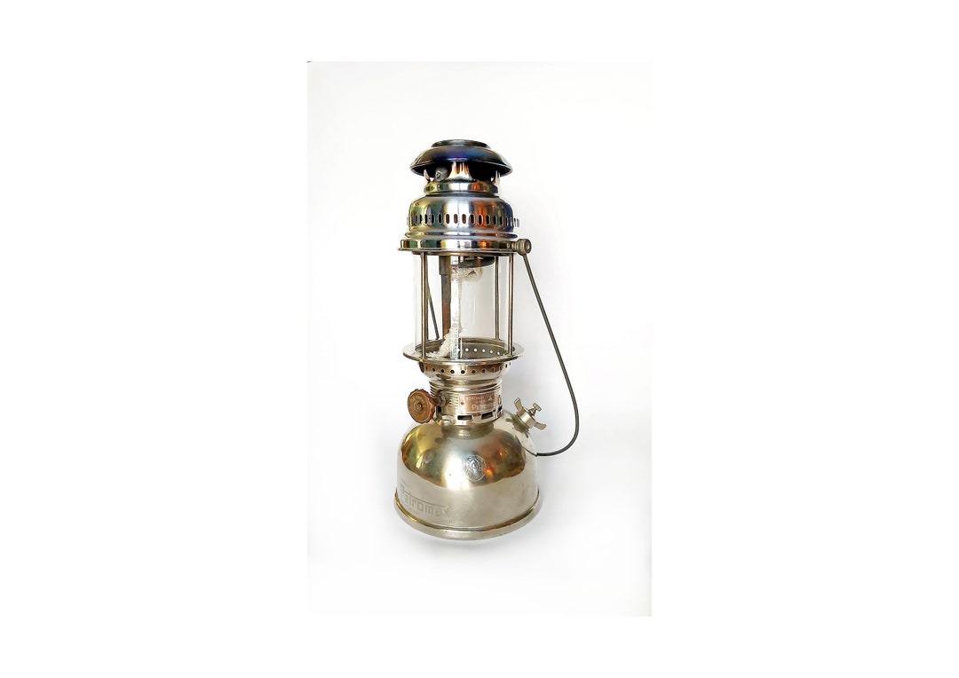 Petromax 826/350 Cp SUPER / Chrome Plated Brass Lantern / Vintage Old ...