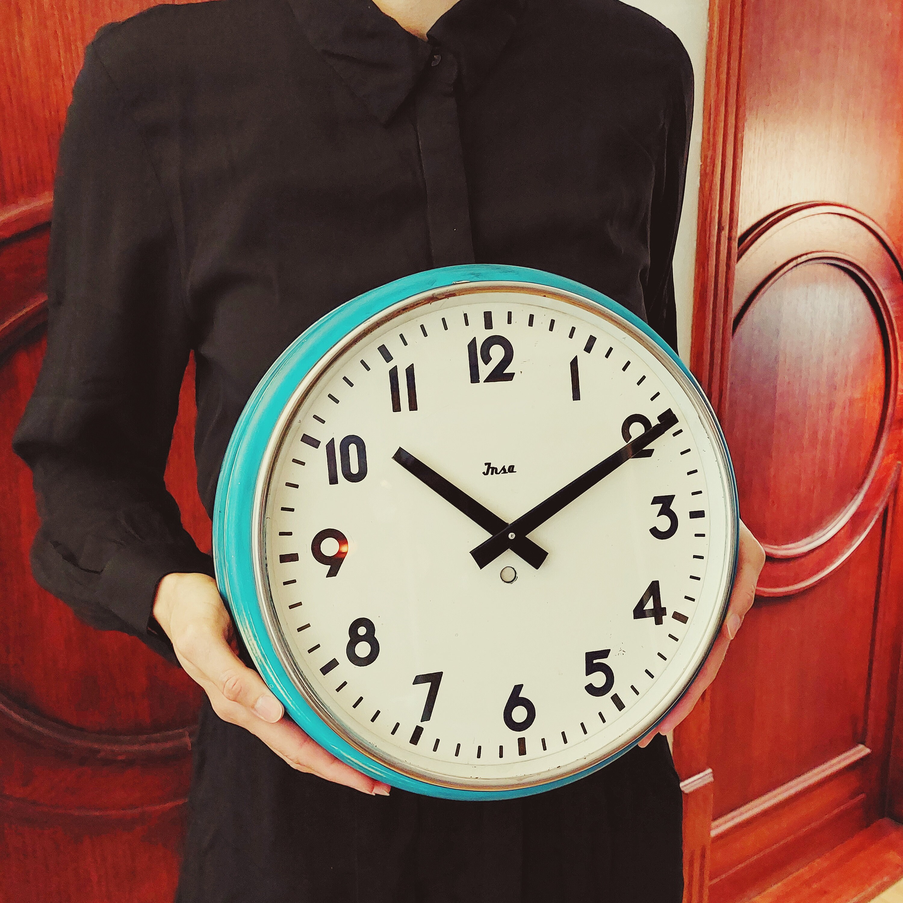 Insa Wall Clock Made in Yugoslavia Vintage Industrial Style School ...