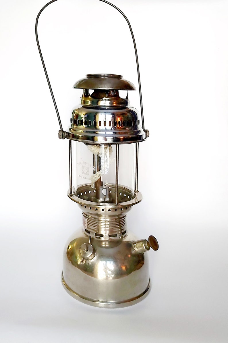 Petromax 826/350 Cp SUPER / Chrome Plated Brass Lantern / Vintage Old ...