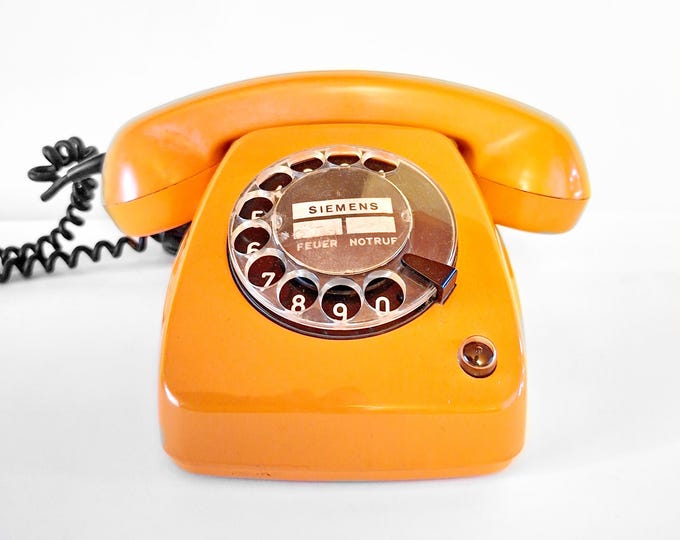 Siemens Post Dial Telephone Space Age 1970s Vintage Decoration Item - Etsy