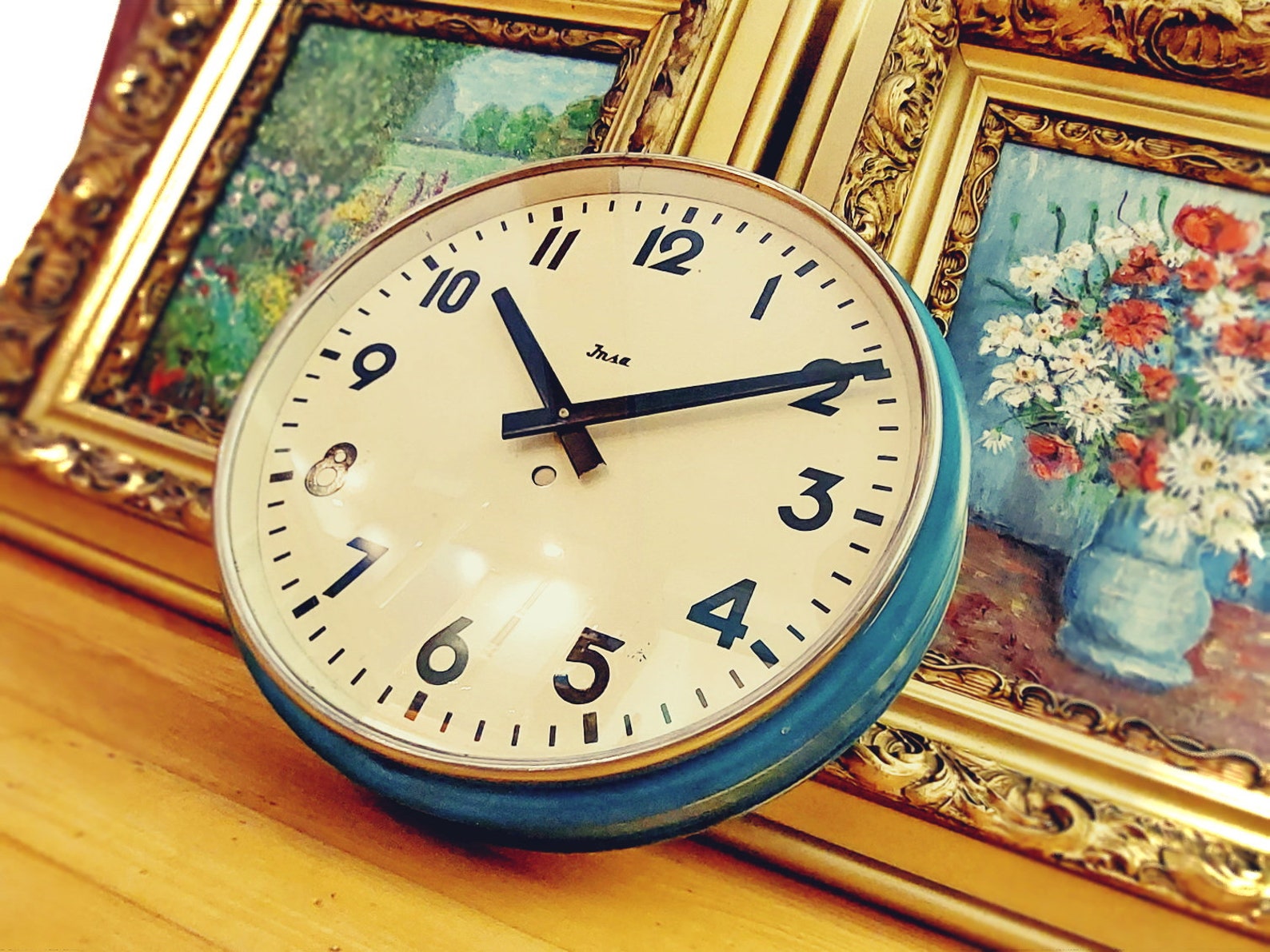 Insa Wall Clock Made in Yugoslavia Vintage Industrial Style School ...