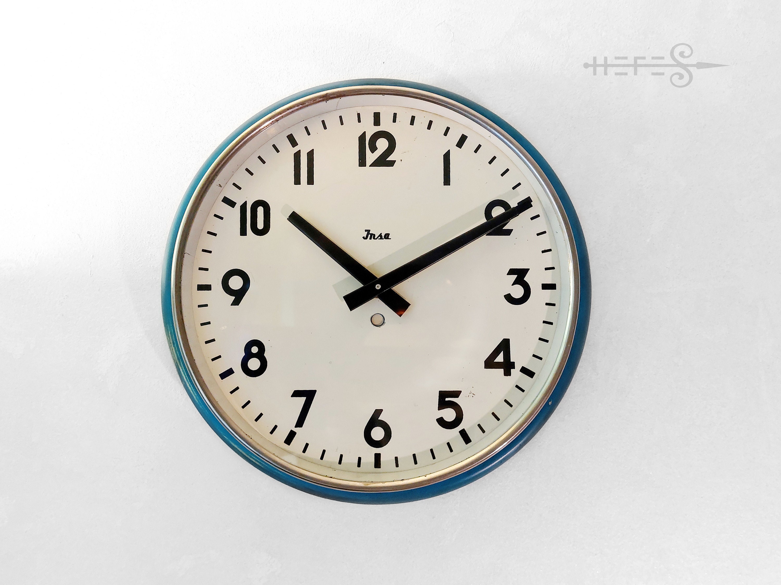 Insa Wall Clock Made in Yugoslavia Vintage Industrial Style School ...
