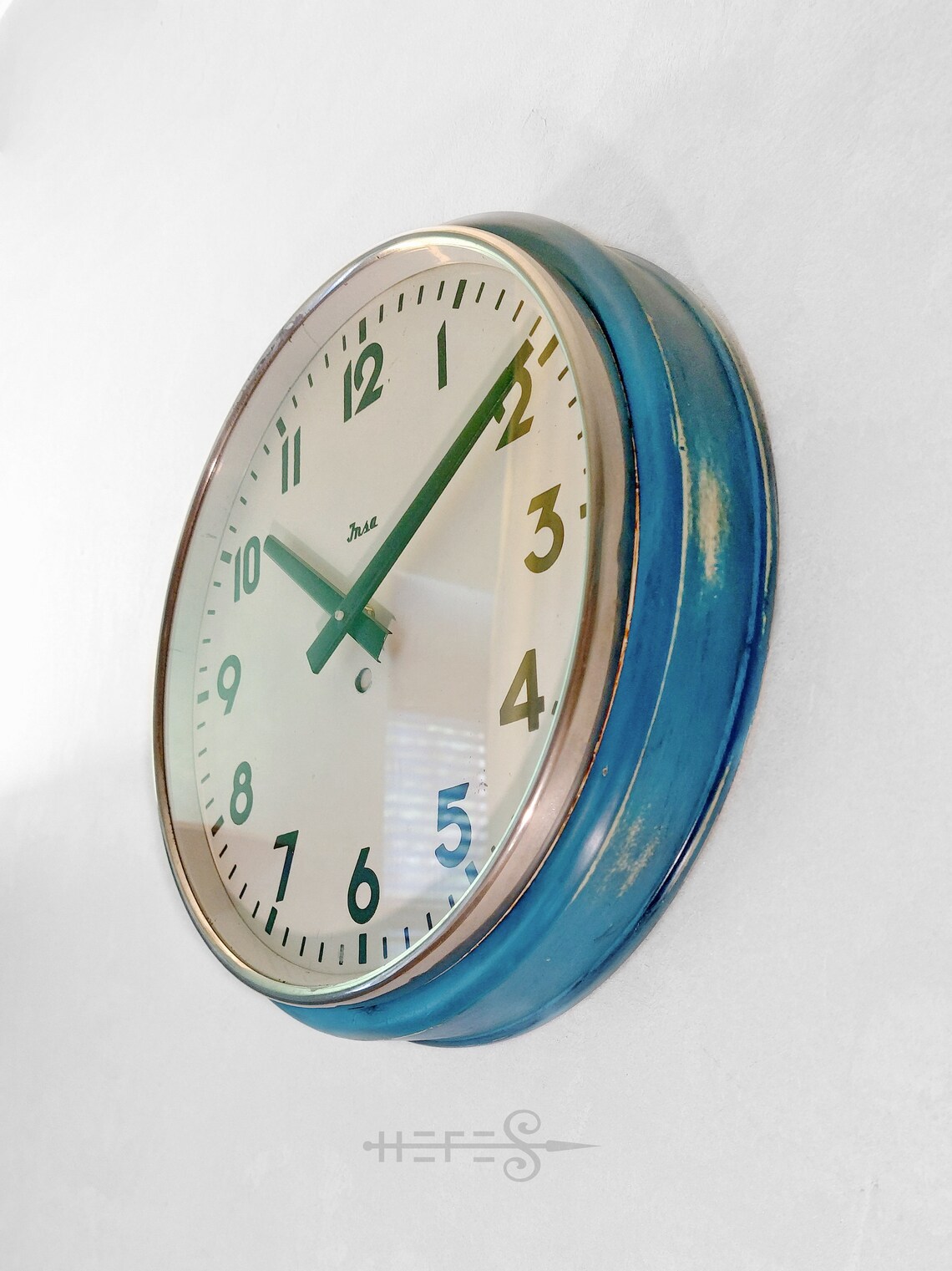 Insa Wall Clock Made in Yugoslavia Vintage Industrial Style School ...