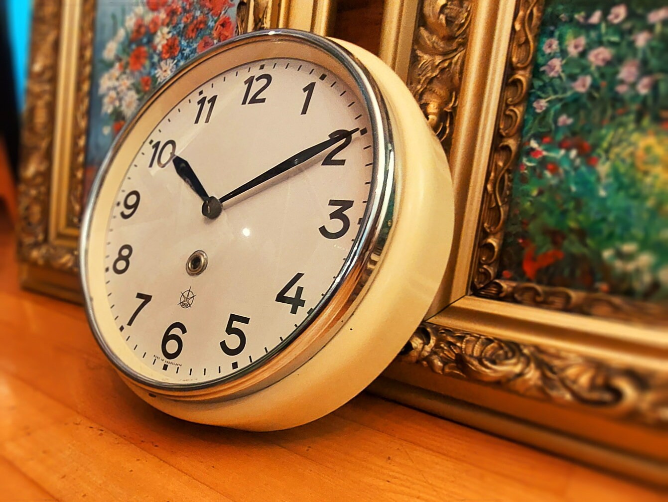 Iskra Clock Made in Yugoslavia 1960s School Industrial Beige - Etsy