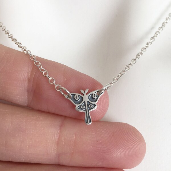 Moth Necklace - Etsy