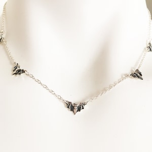 Bat Necklace - Etsy
