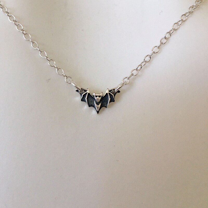 Bat Necklace - Etsy