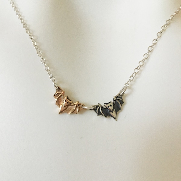 Bat Necklace - Etsy