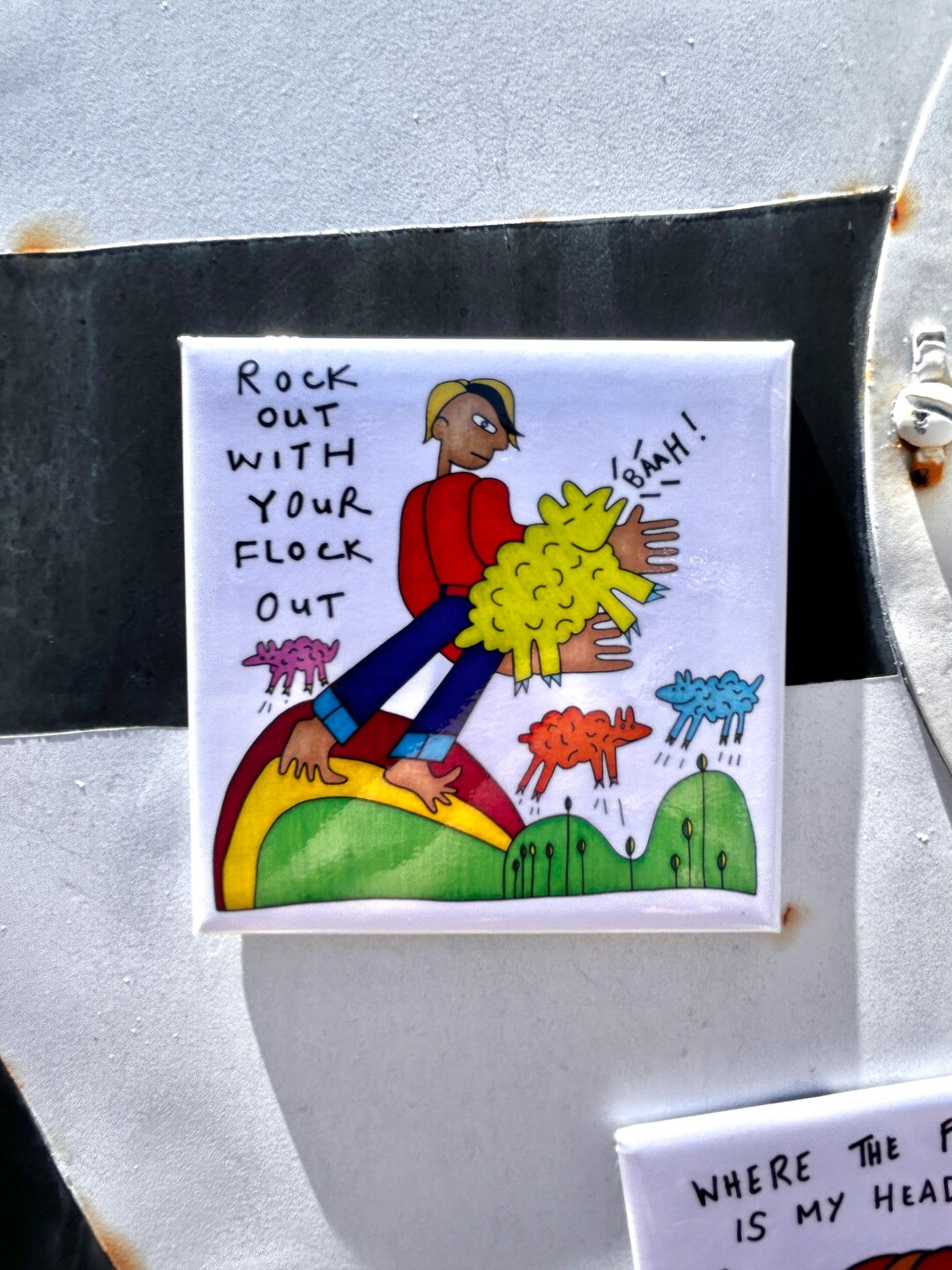 Rock Out With Your Flock Out Magnet - Etsy