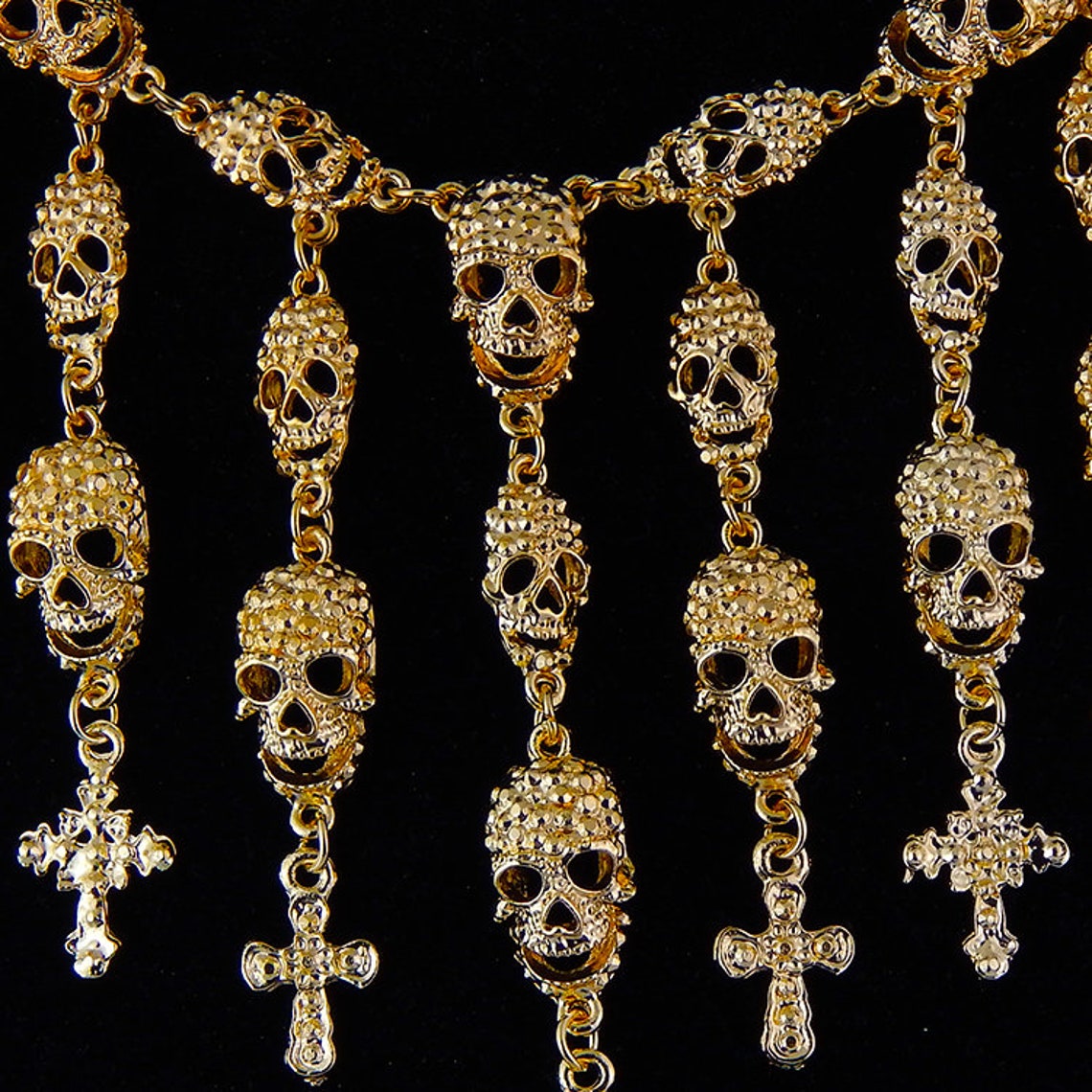 Skull Skeleton Cross Pirata Gótico Vampiro Cosplay Halloween - Etsy España