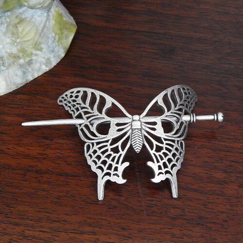 Lady Silver Bun Cuff Hair Bun Holder Hair Fork Bun Pin Bun | Etsy