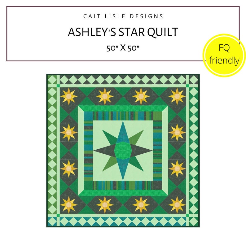 Ashley's Star Quilt | Digital Pattern - Etsy