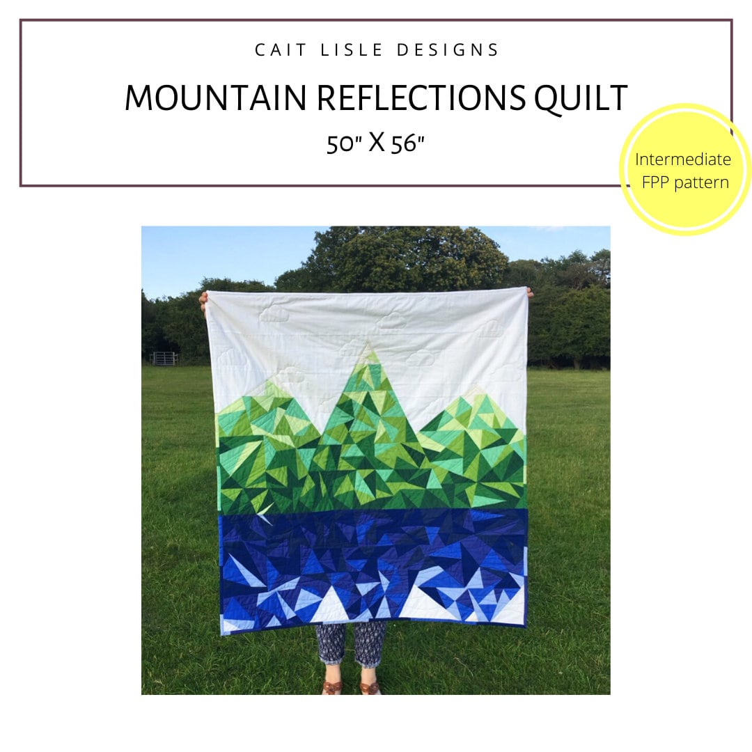 Mountain Reflections Quilt | Digital Pattern - Etsy
