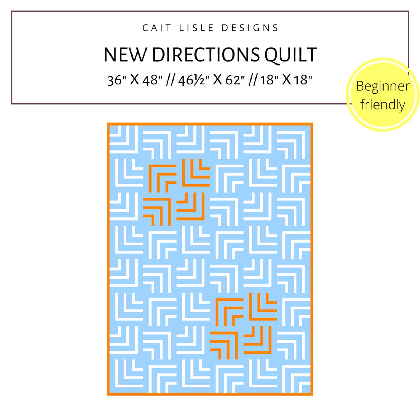 New Directions Quilt | Digital Pattern - Etsy