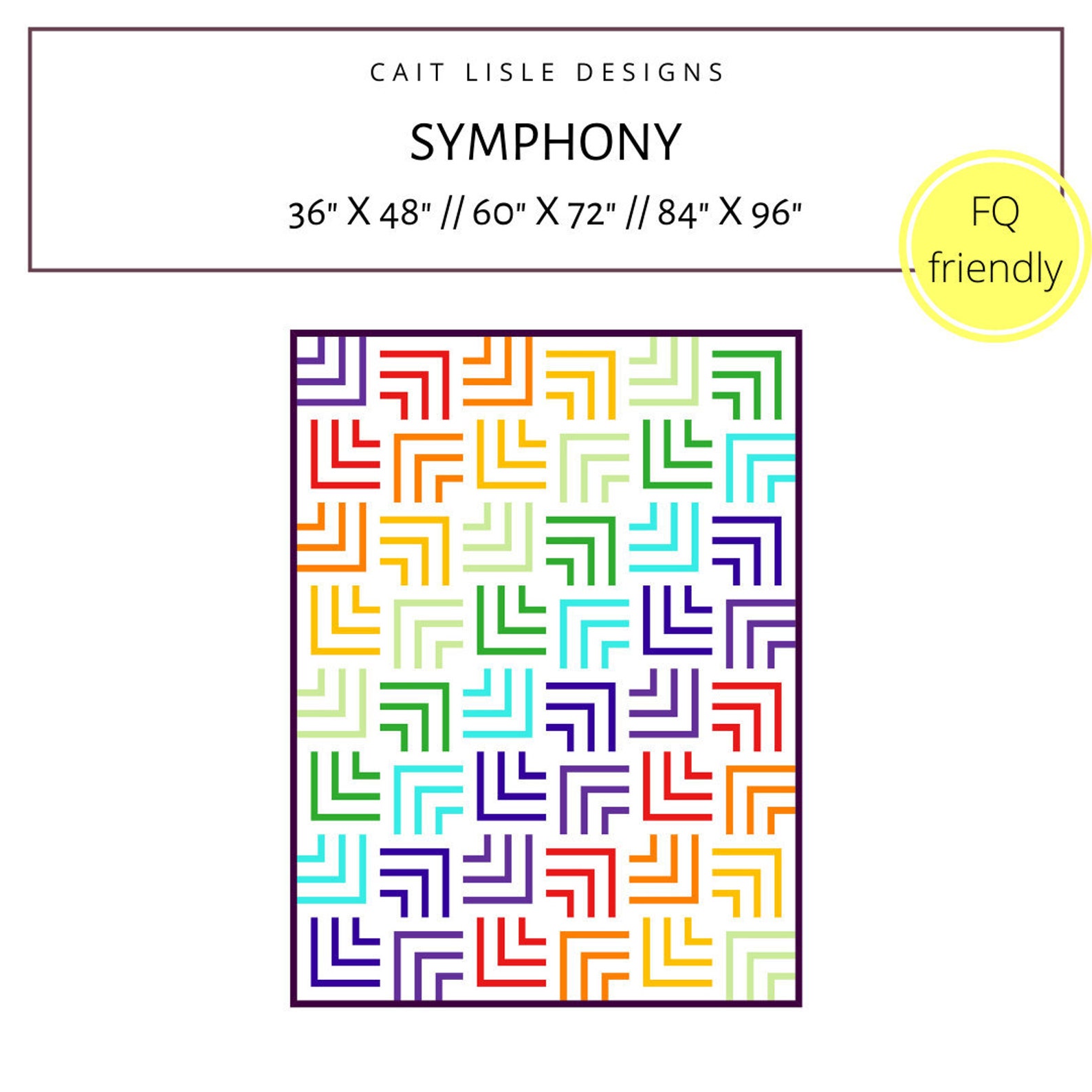 Symphony Quilt Digital Pattern | Etsy