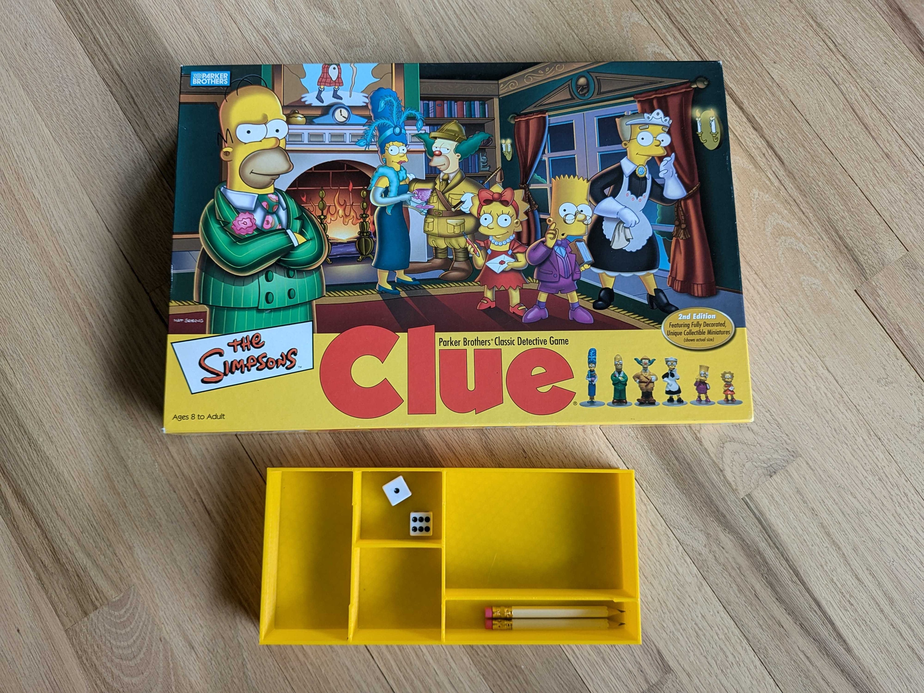Simpsons Clue Board Game Improved, Custom, Game Piece Organizer - Etsy