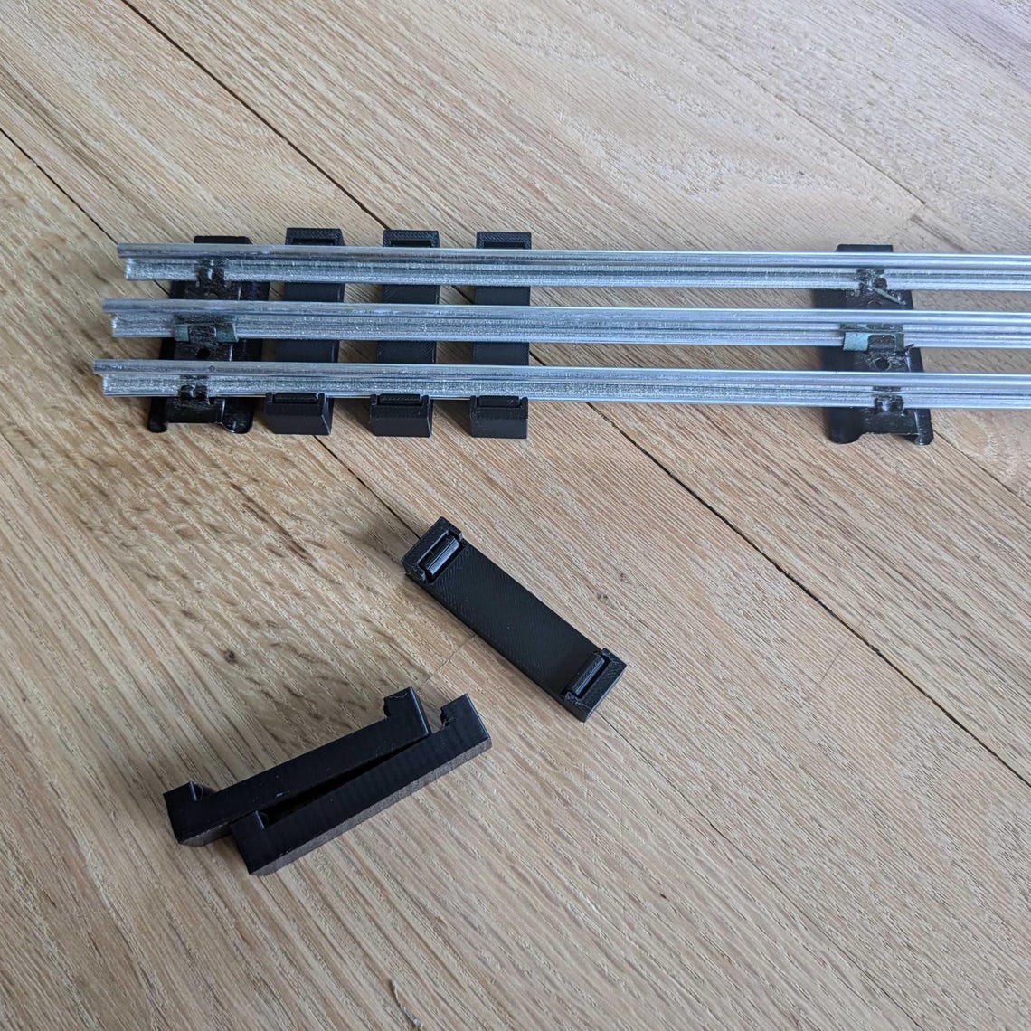 Snap on Railroad Ties for O Gauge Model Railroads Using Tubular Train ...