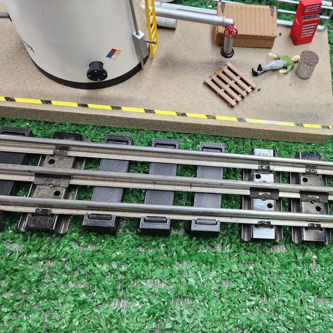 Snap on Railroad Ties for O Gauge Model Railroads Using Tubular Train ...