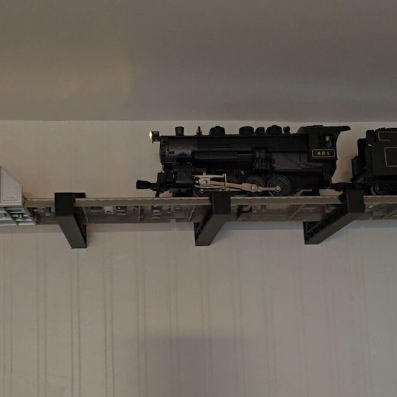 Wall Mounted O Gauge Train