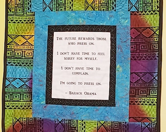 Barack Obama Quilt African Fabric Quilt Handmade Quilted | Etsy