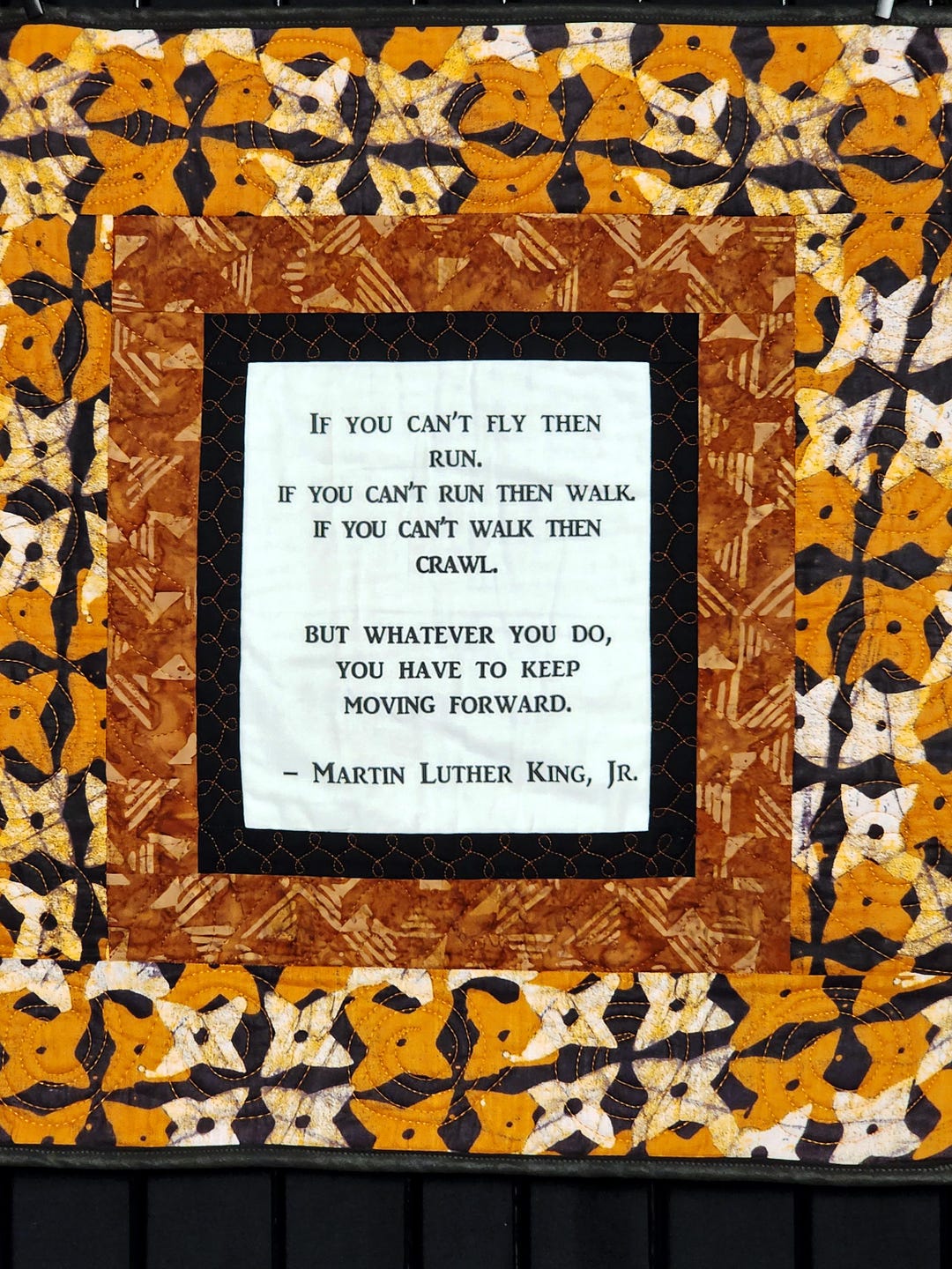 Martin Luther King Quilt, Handmade African Fabric Wall Hanging - Etsy
