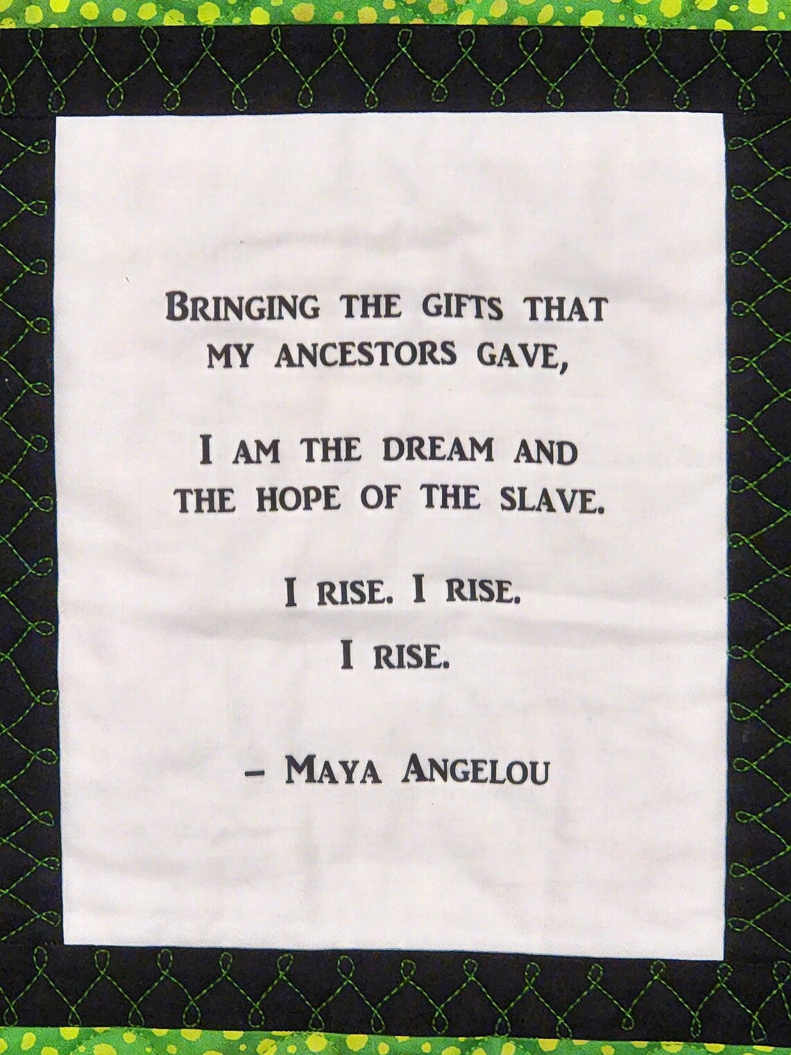 Maya Angelou, African Quilt, Handmade African Wall Hanging, Kwanzaa ...