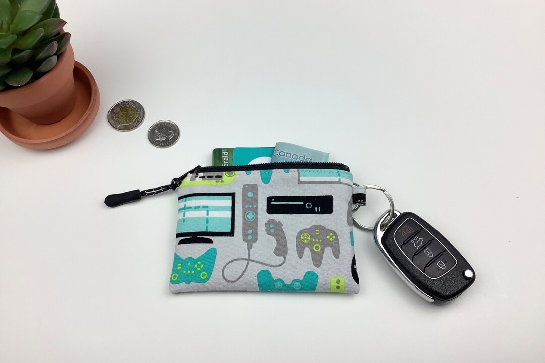 Gamer Key Chain Pouch Wallet, Coin Purse, Business Card Holder, ID ...