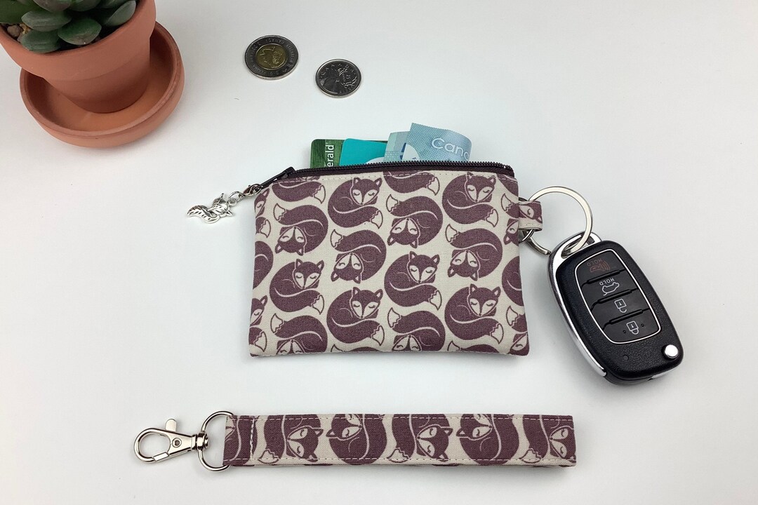 Cute Fox Pouch Wallet Coin Purse Small Zipper Pouch ID - Etsy