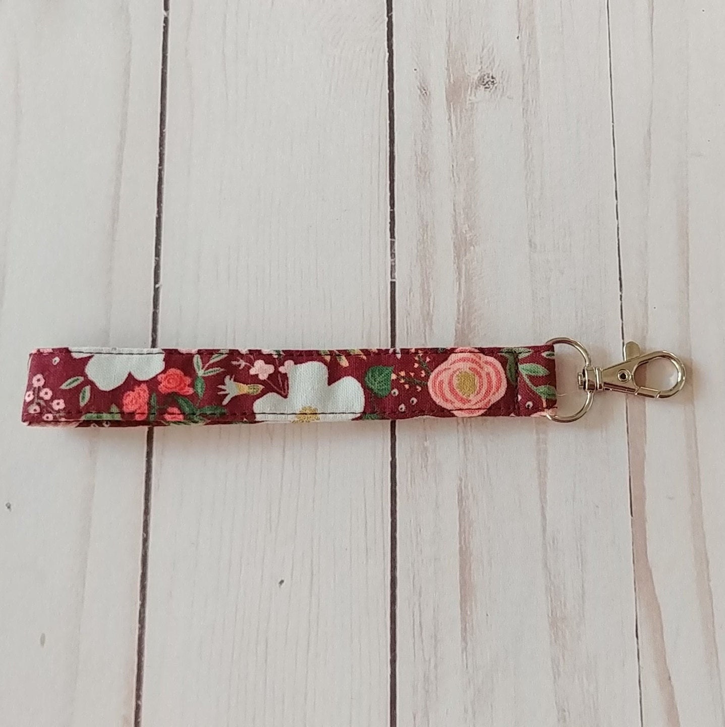 Floral Key Fob Key Chain Fabric Key Chain Wristlet Key Fob | Etsy