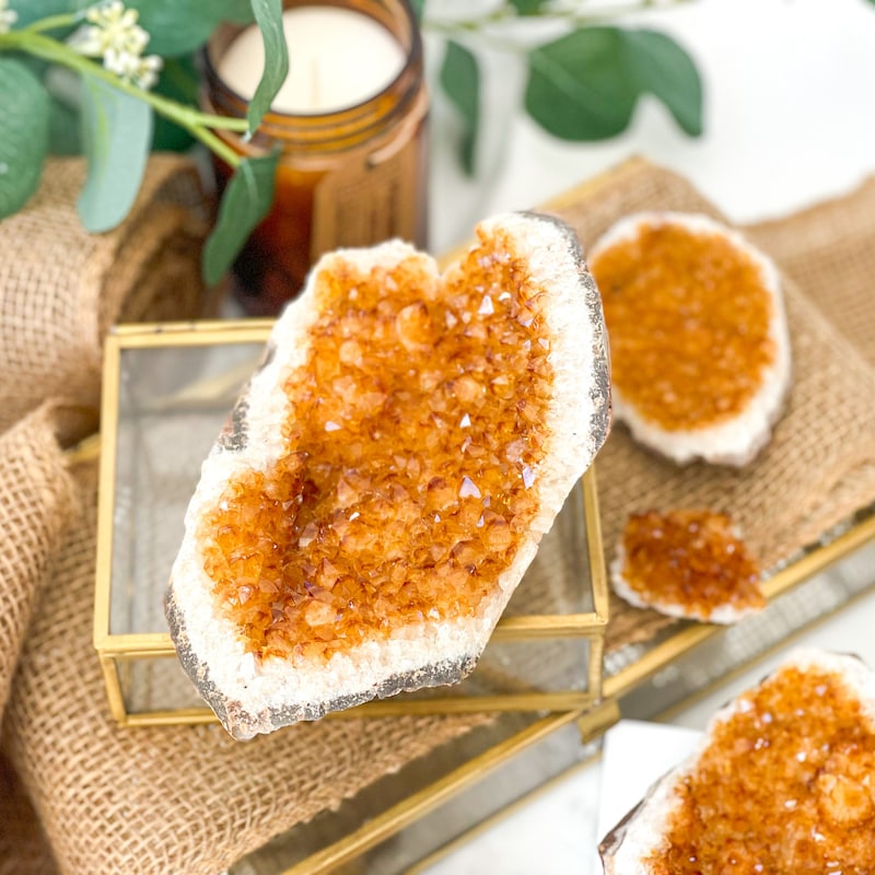 Citrine Geode - Etsy