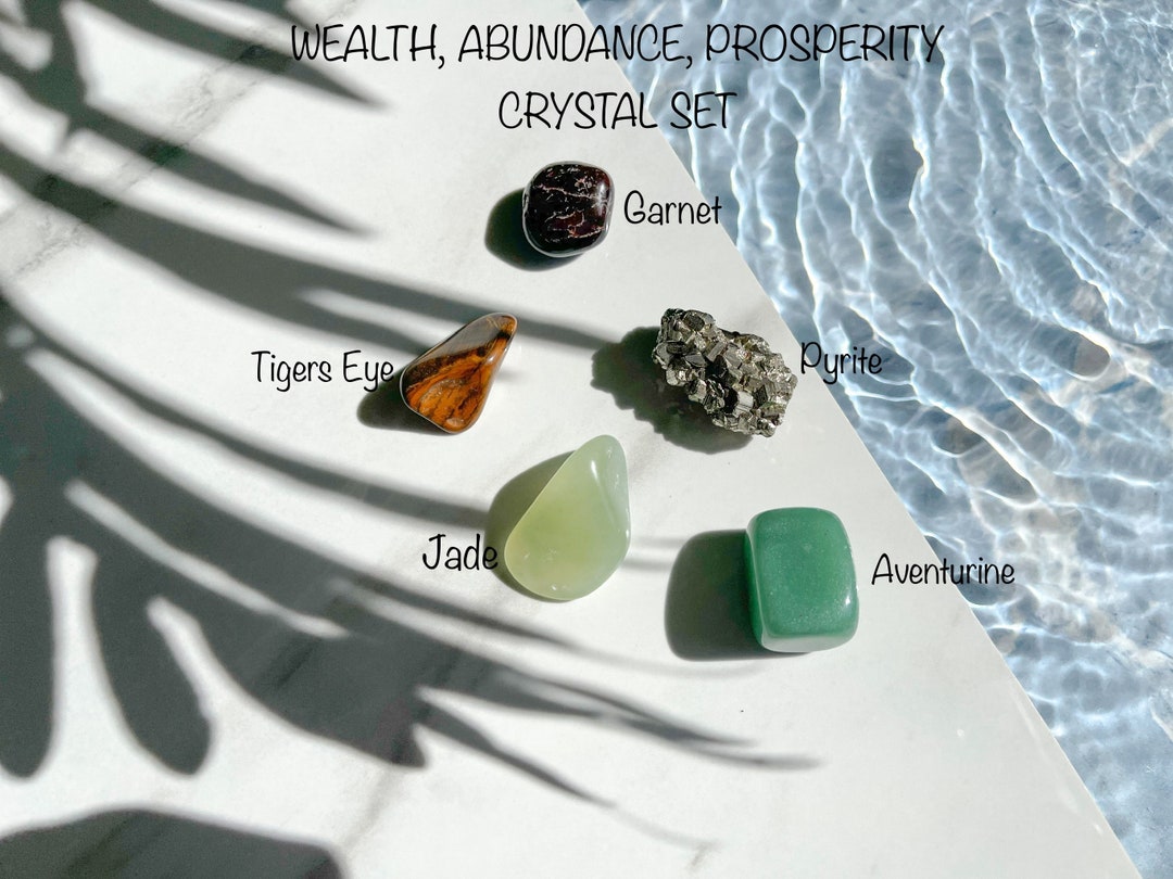 Money Stones Crystal Set, Money Crystals Set, Abundance Crystals ...