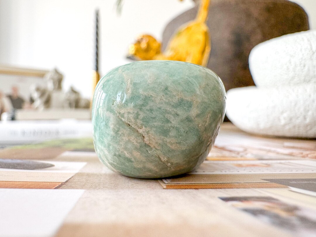 Amazonite Tumbled Stones X 3 : Natural Healing Crystals for Stress ...