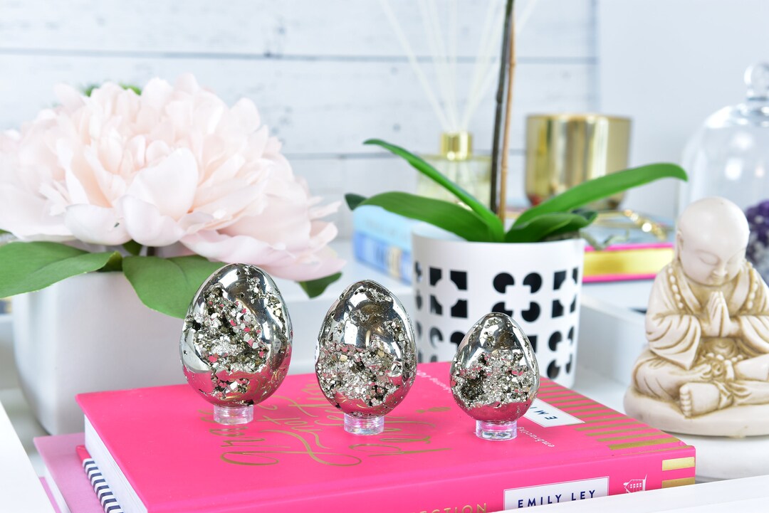 Pyrite Egg – Natural Fools Gold Crystal – Wealth Protection Stone ...