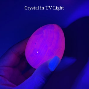 Uv-reactive Mangano Calcite Crystal Egg: Egg-cellent Addition to Your ...