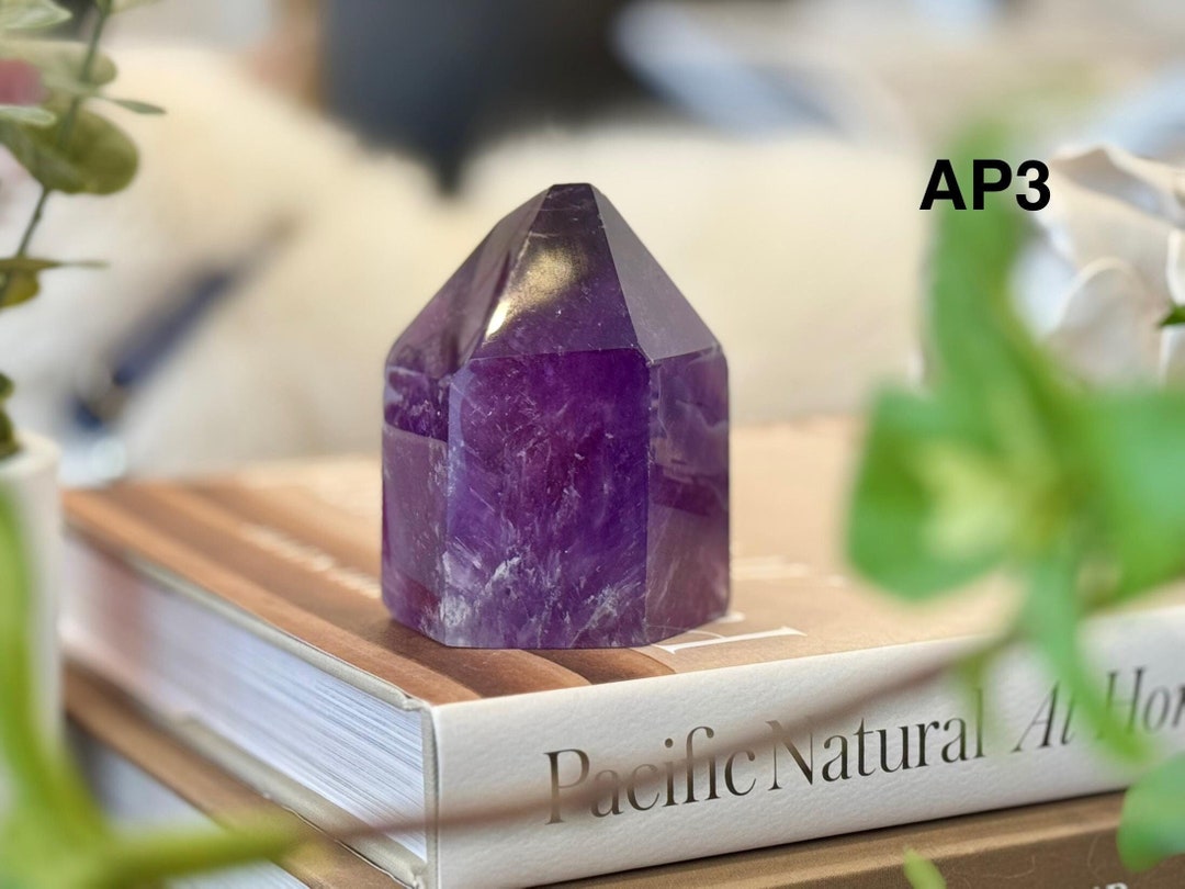 Natural Amethyst Points & Towers – Raw Healing Crystal for Energy ...